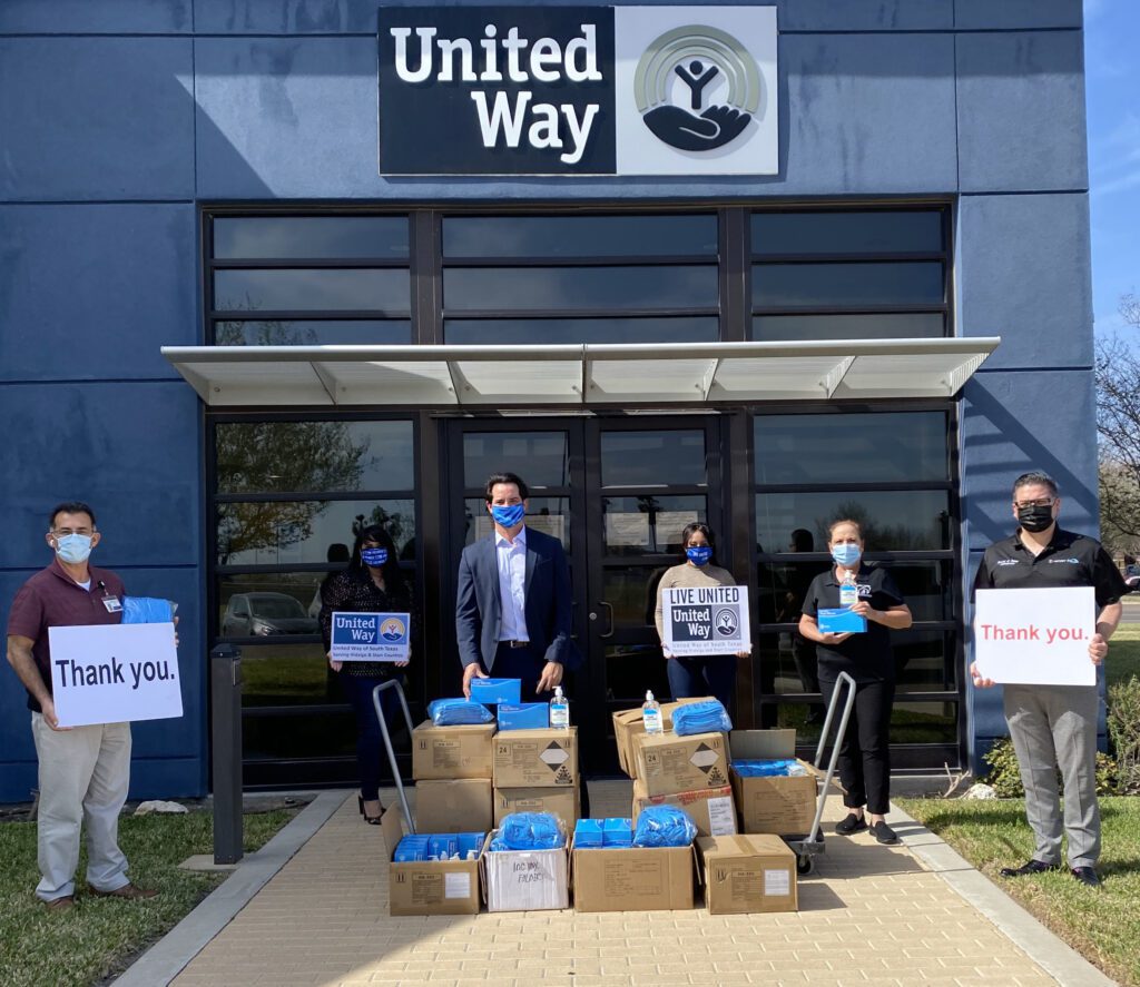United Way of South Texas Receives Pandemic Related Supplies from AT&T ...